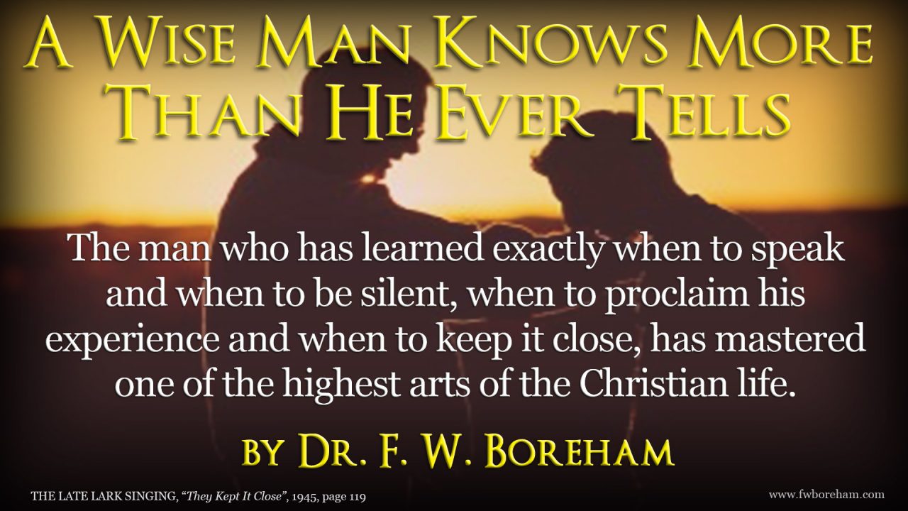 Quotes by FWB | Introducing Dr. F. W. Boreham, eminent pastor, preacher ...