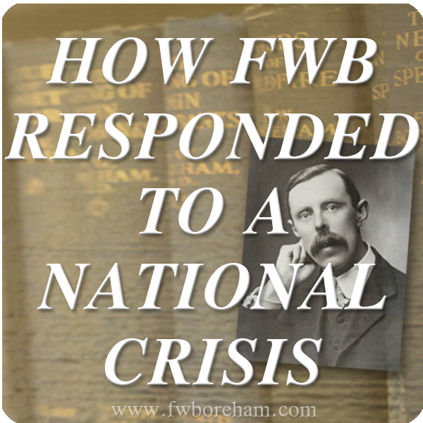 How Dr. F.W. Boreham Responded To A National Crisis | Introducing Dr. F ...
