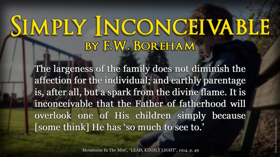 Quotes by FWB | Introducing Dr. F. W. Boreham, eminent pastor, preacher ...